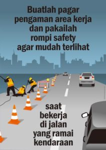Bekerja Di Jalan Raya | Safety Poster Indonesia